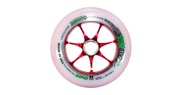 Bont MPC Red Magic Hardcore 125mm X Firm inline skate wheels, 6 pcs.