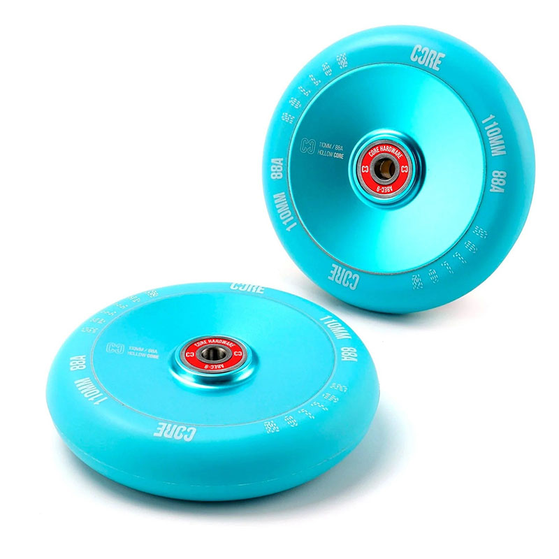 Core Hollowcore V2 110mm mint/blue scooter wheels, 1 pcs.