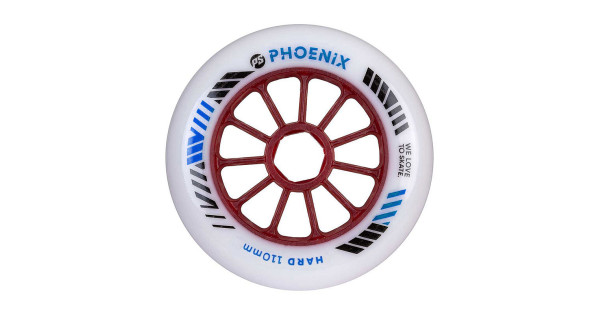 Powerslide Phoenix 110mm DD hard inline skate wheels, 8 pcs.