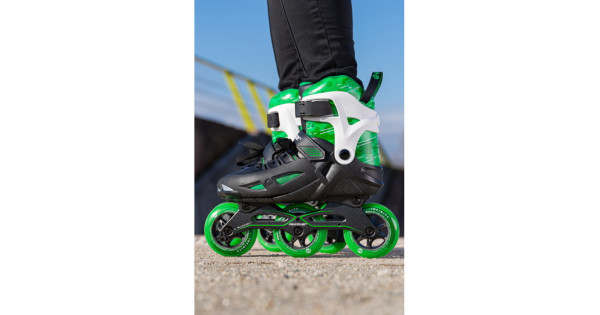 Powerslide Universe 3w green kids skates
