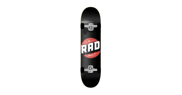 RAD Logo 8.125″ black skateboard