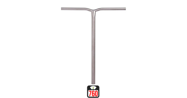 Striker Titanium V2 bend bar 600x560mm raw scooter bar