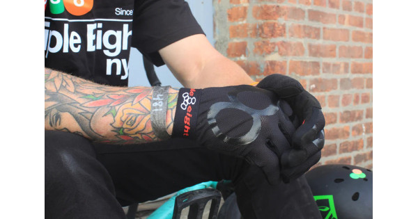 Triple Eight ExoSkin protection gloves for scooters