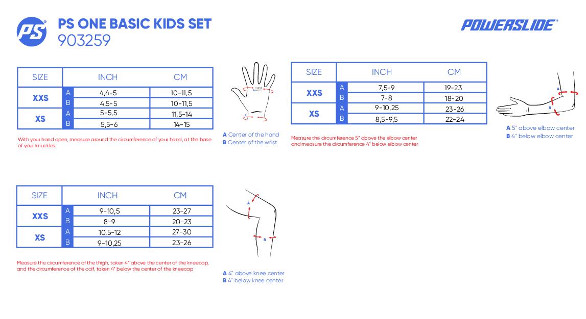 Powerslide Basic Kids 3set bērnu aizsargu komplekts